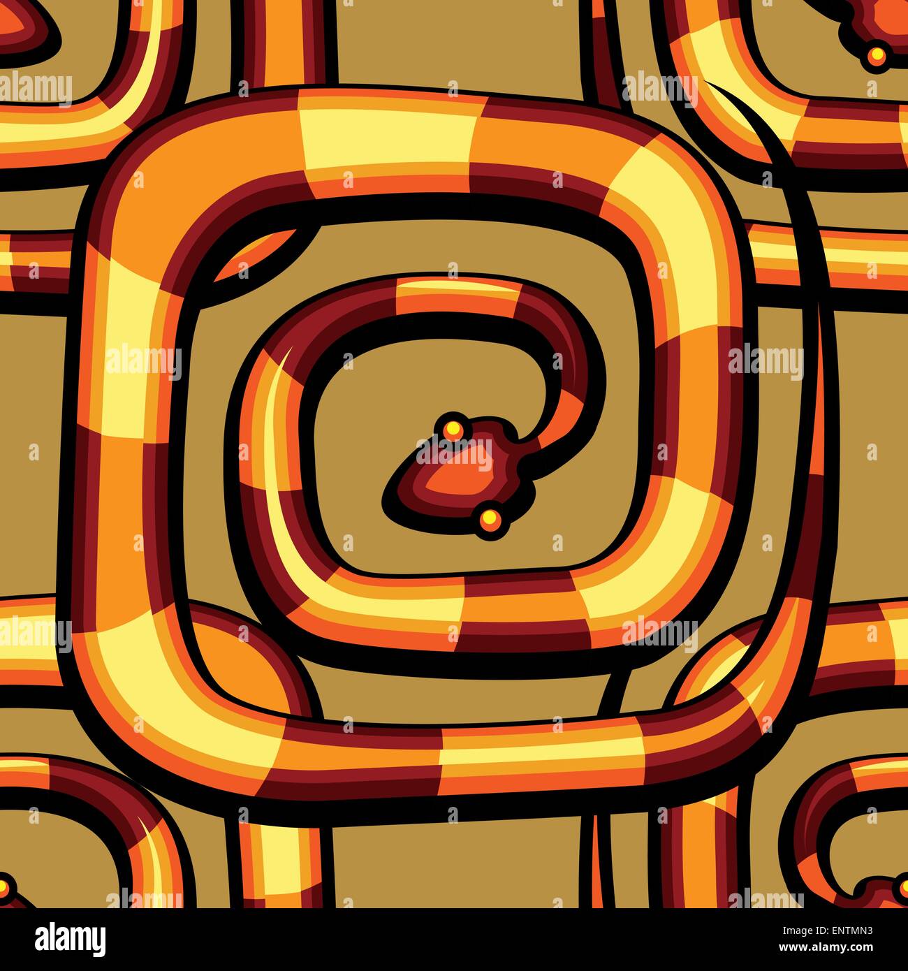 vector seamless pattern with knots of snakes Stock Vector Image & Art ...