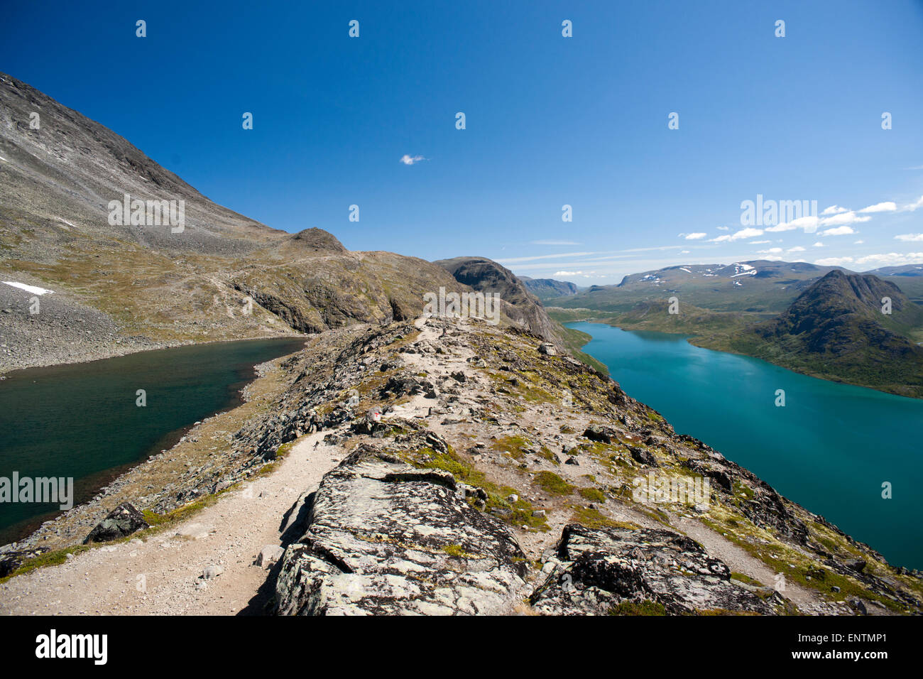 Besseggen Ridge in Jotunheimen National Park, Norway Stock Photo - Alamy