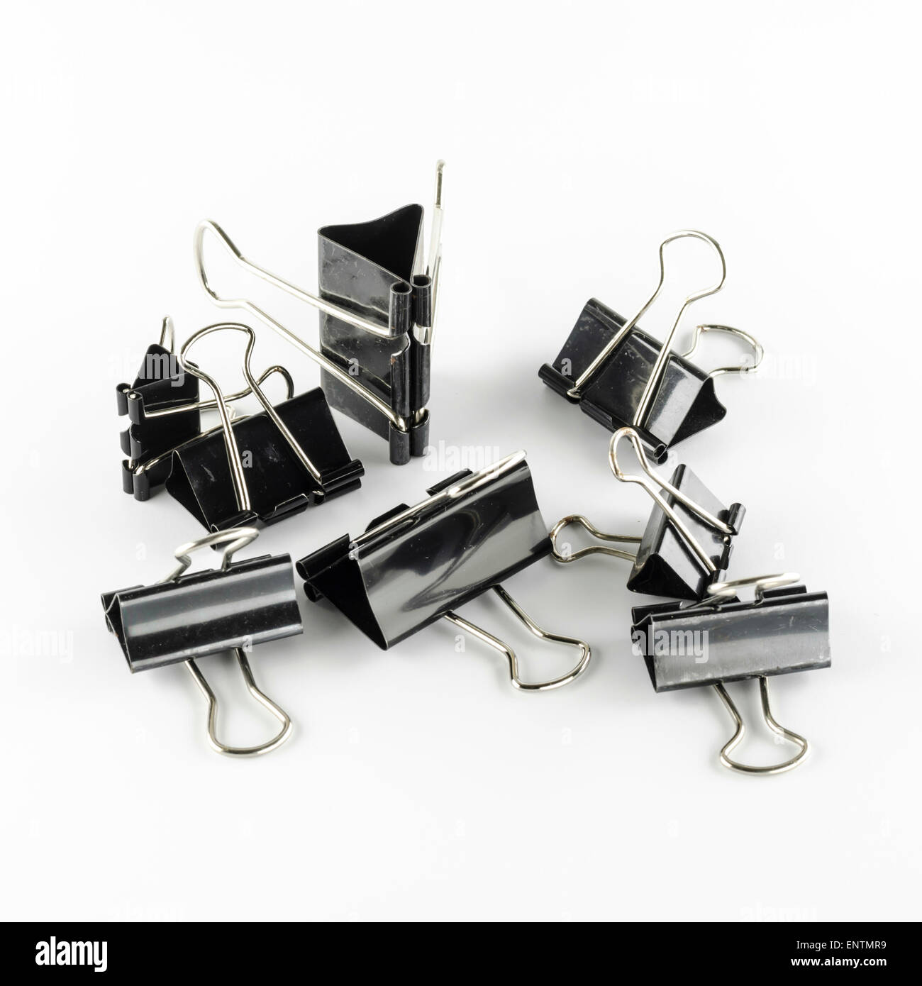 Binder clips stationery on Cut Out Stock Images & Pictures - Alamy