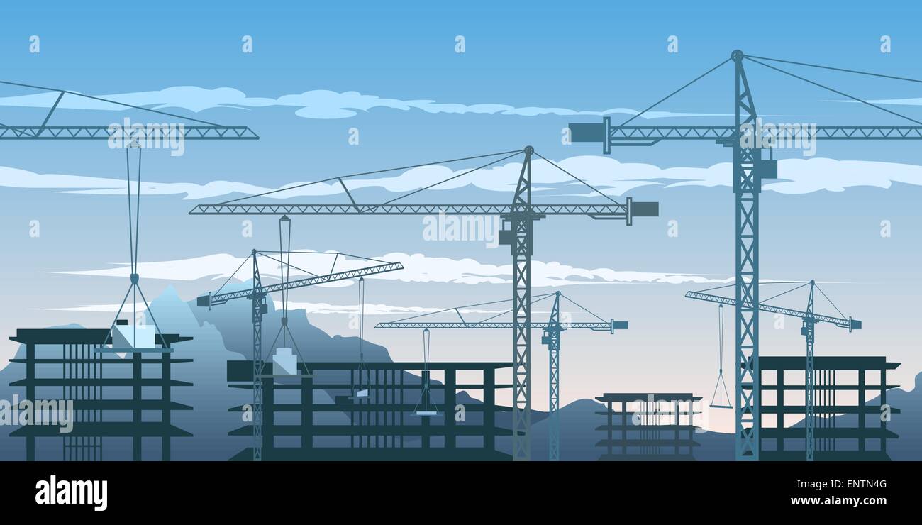 Large city built Stock Vector Images - Alamy