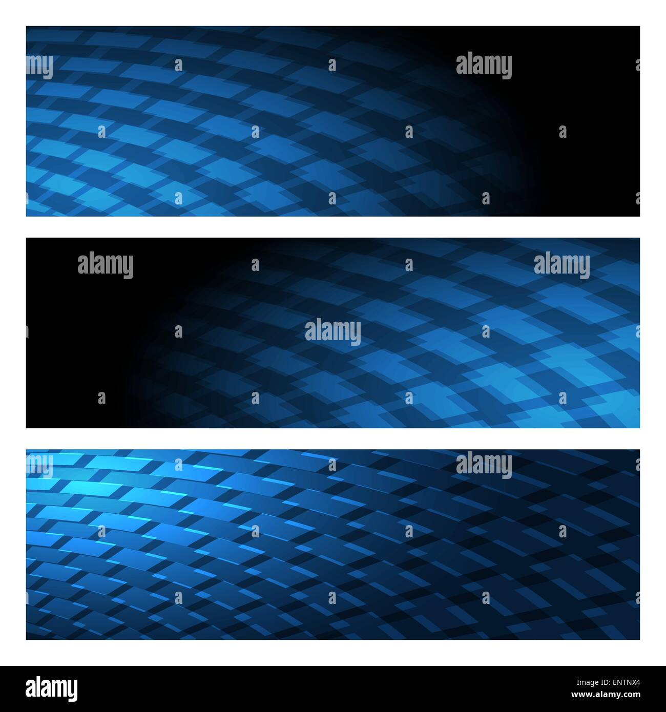 Abstract industrial background set drawn in dark blue color palette ...