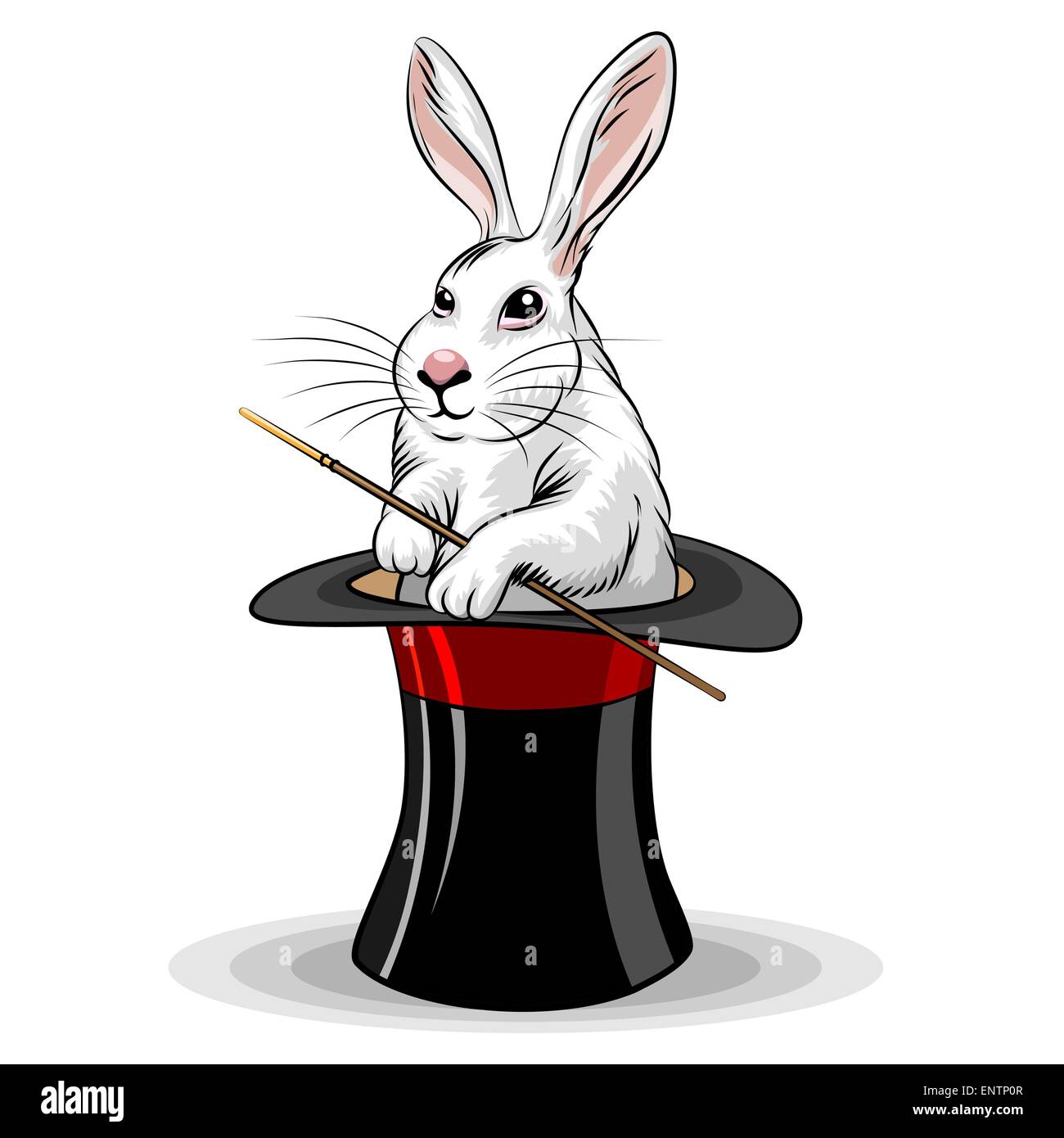 Magician Rabbit Vector