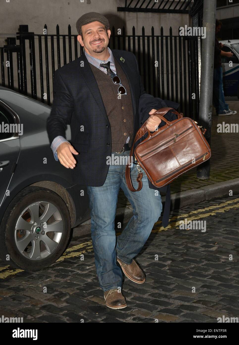 Man V Food presenter Adam Richman at Today FM's Ray Darcy Show in ...