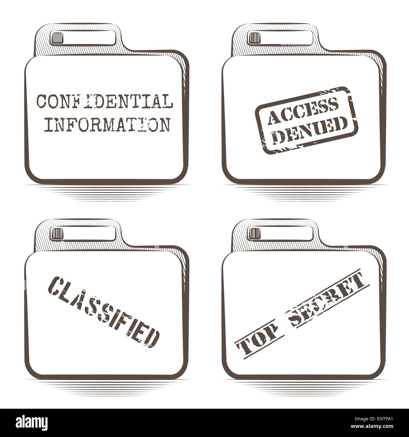 Secret archive paper in Cut Out Stock Images & Pictures - Alamy