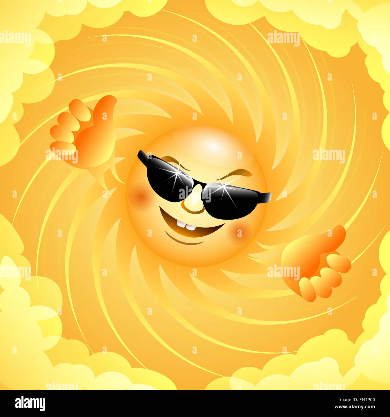 A vector illustration of sun in a sunglasses Stock Vector Image & Art ...