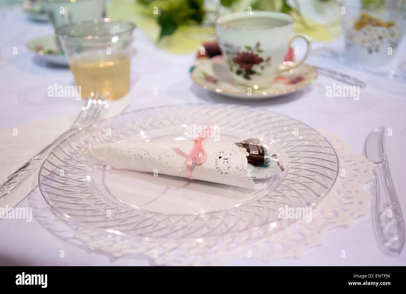 Ladies Tea Party at First Baptist Church of High Springs, Florida Stock ...