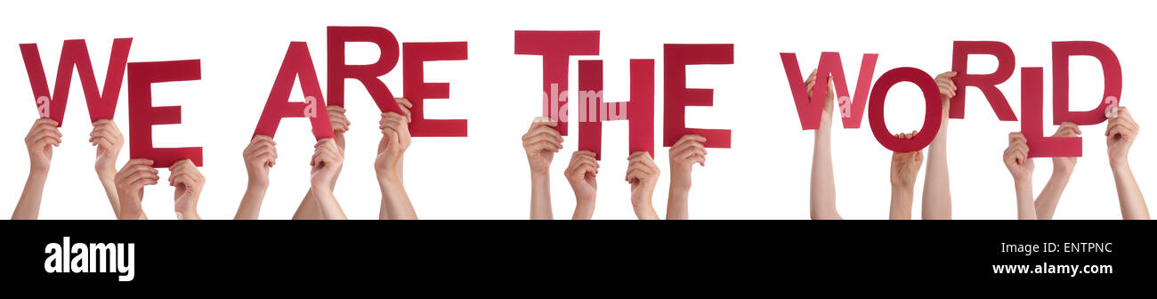 World people holding hands hi-res stock photography and images - Alamy