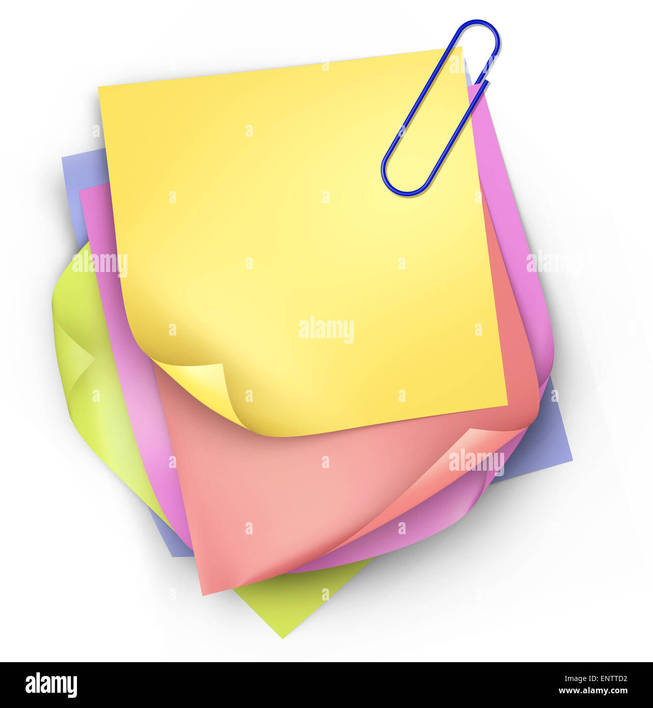 3D rendering of the note Stock Photo - Alamy