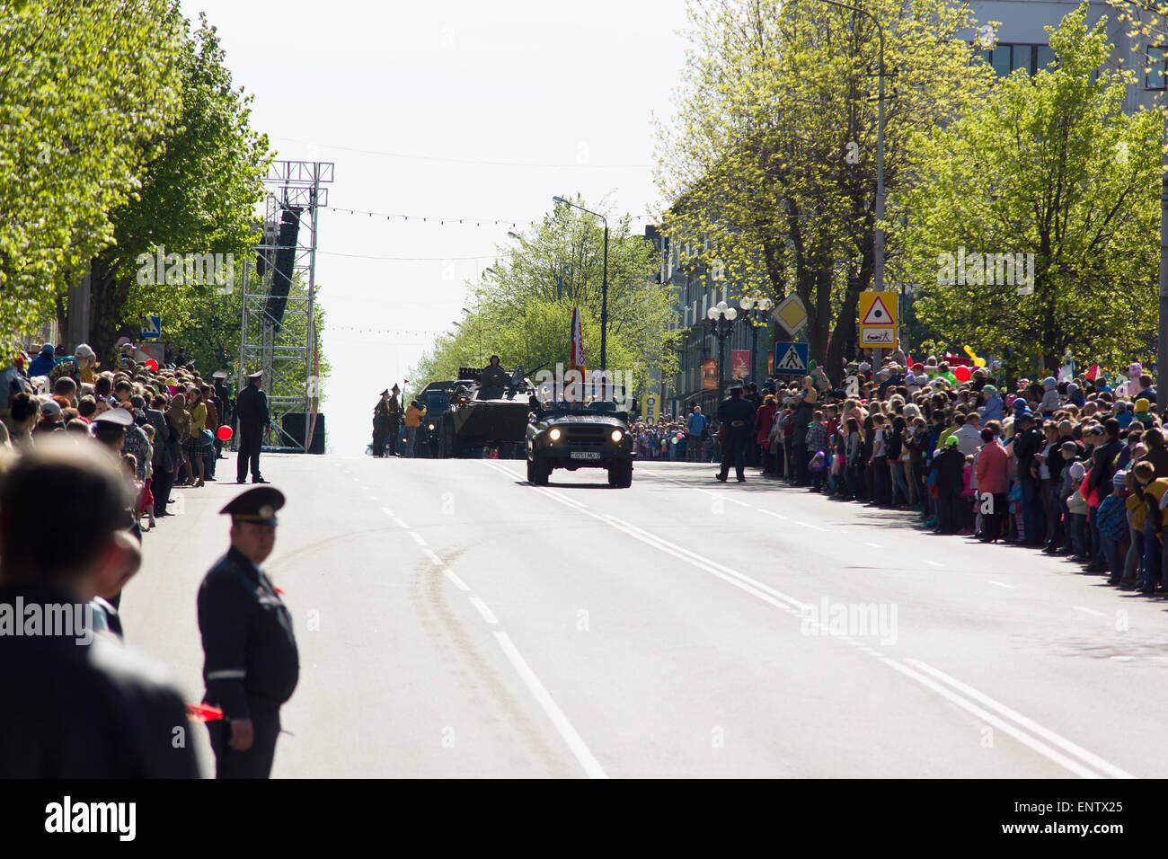 9 May 2015; Belarus, Borisov: Illustration Parade of Victory Day in ...