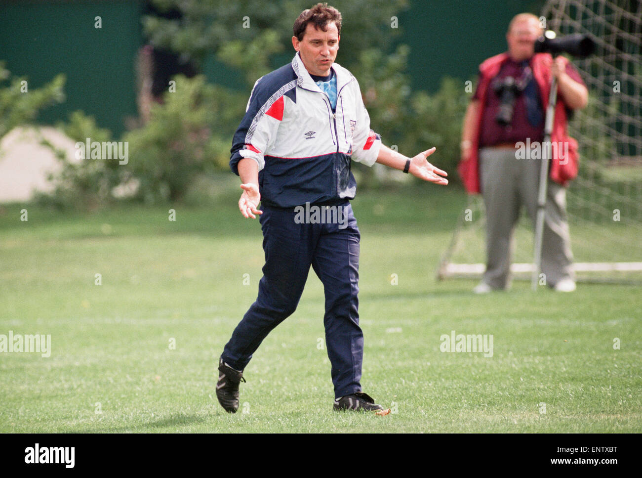 England manager Graham Taylor taking charge of a training session. 10th ...