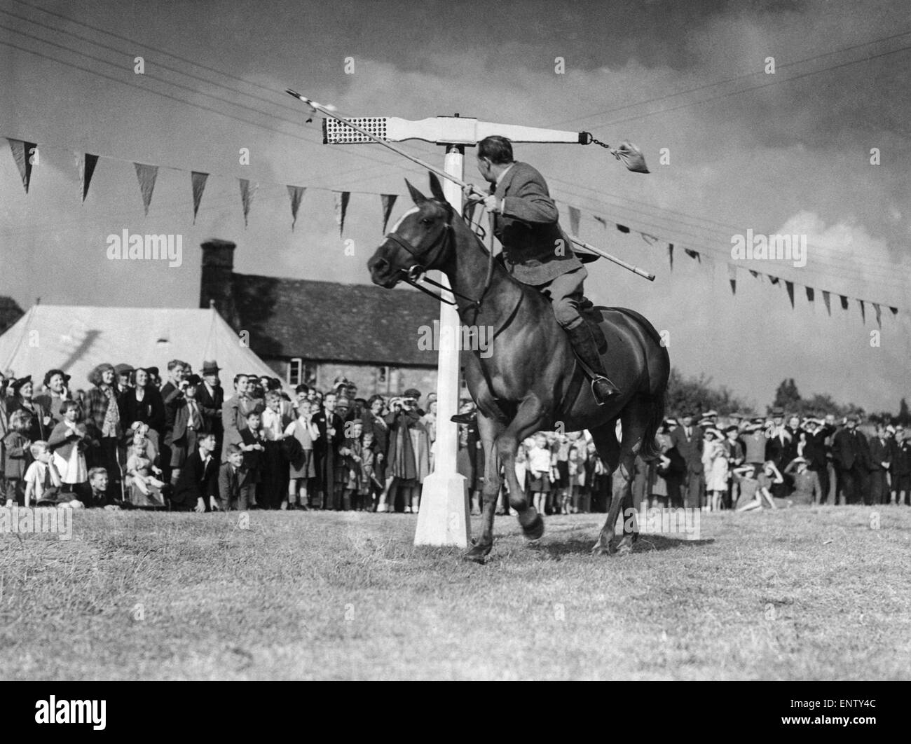 The old sport of tilting at the quintain, one popular throughout ...