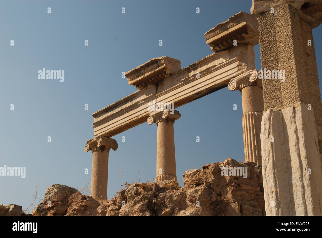 Ruined Colonnade, Ephesus, Turkey Stock Photo - Alamy