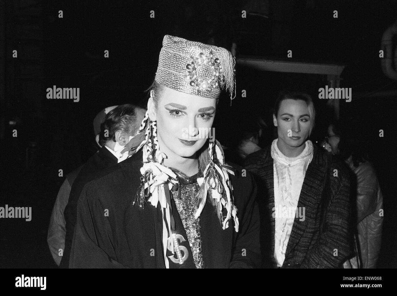 Singer Boy George during the Culture Club concert at Wembley. 22nd ...