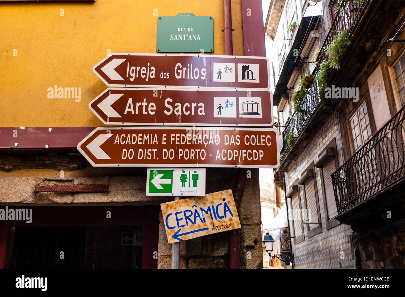 The streets of Porto, Portugal Stock Photo - Alamy