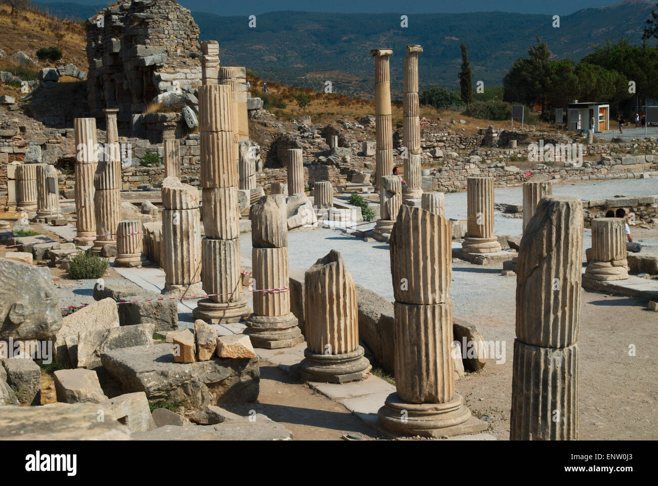 Broken Columns, Ephesus, Turkey Stock Photo - Alamy
