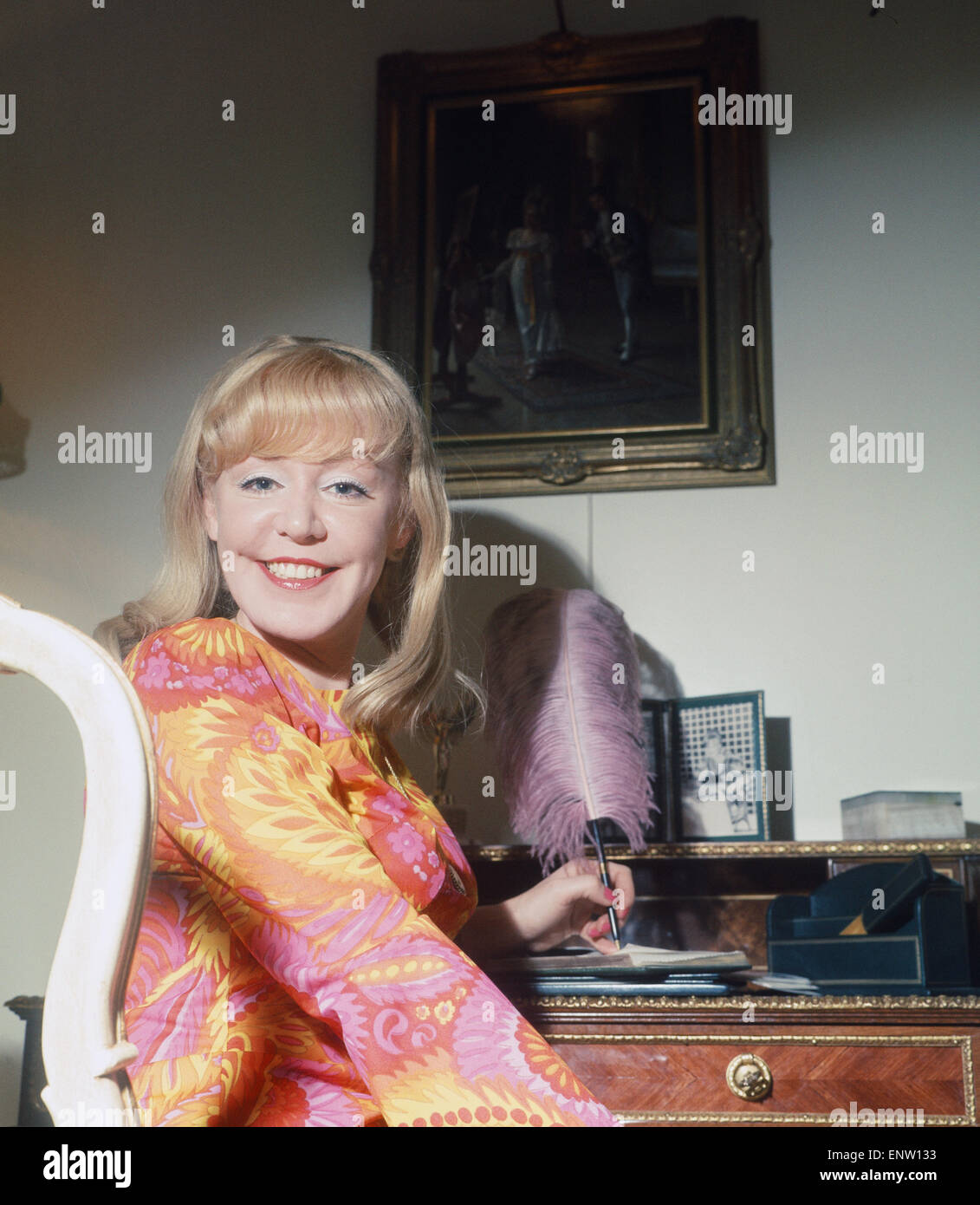 Singer Kathy Kirby pictured in her new flat in Mayfair, London. March ...