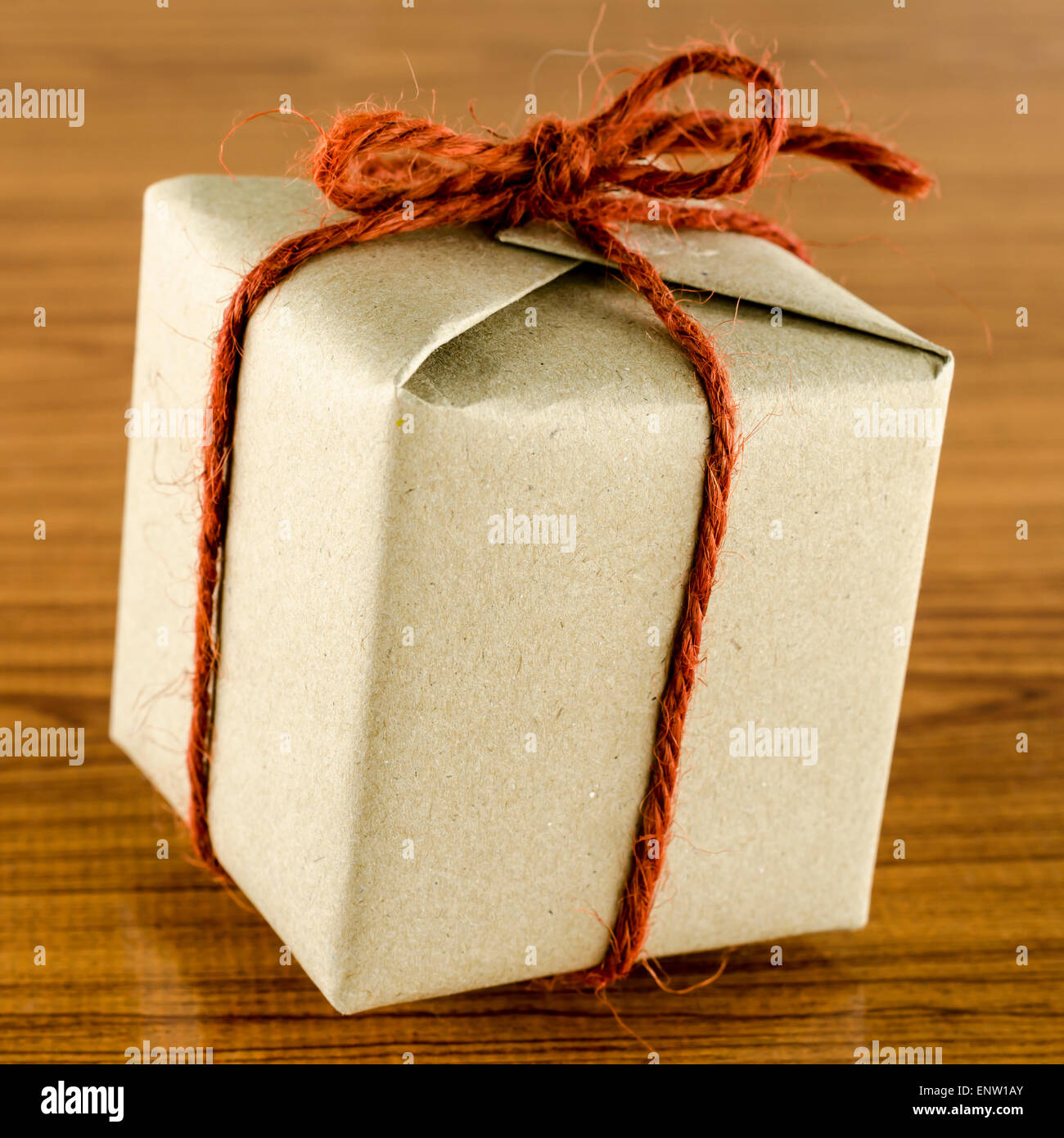 Brown gift box hi-res stock photography and images - Alamy