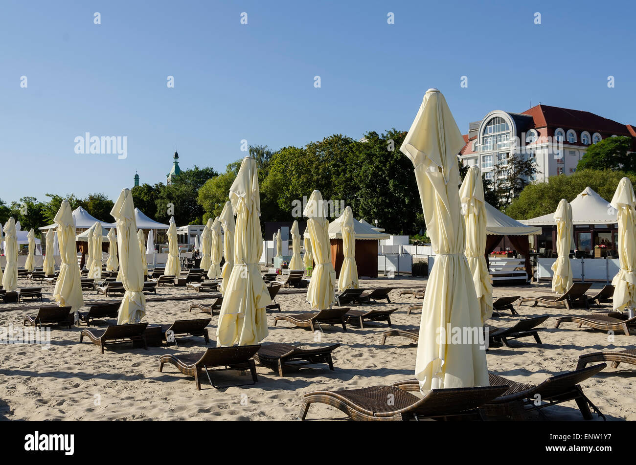 Sopot beach poland hi-res stock photography and images - Alamy