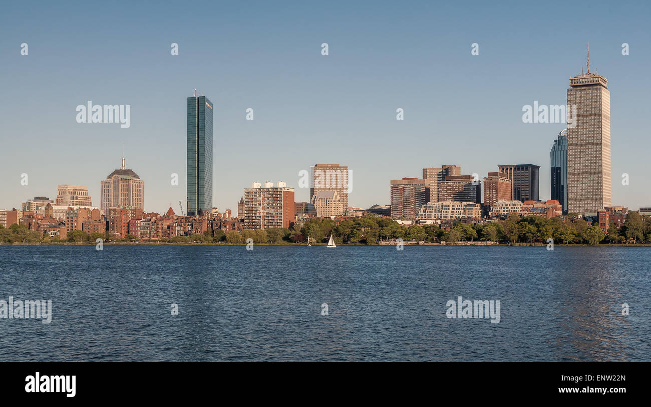 Skyline of Back Bay Boston, Massachusetts Stock Photo - Alamy