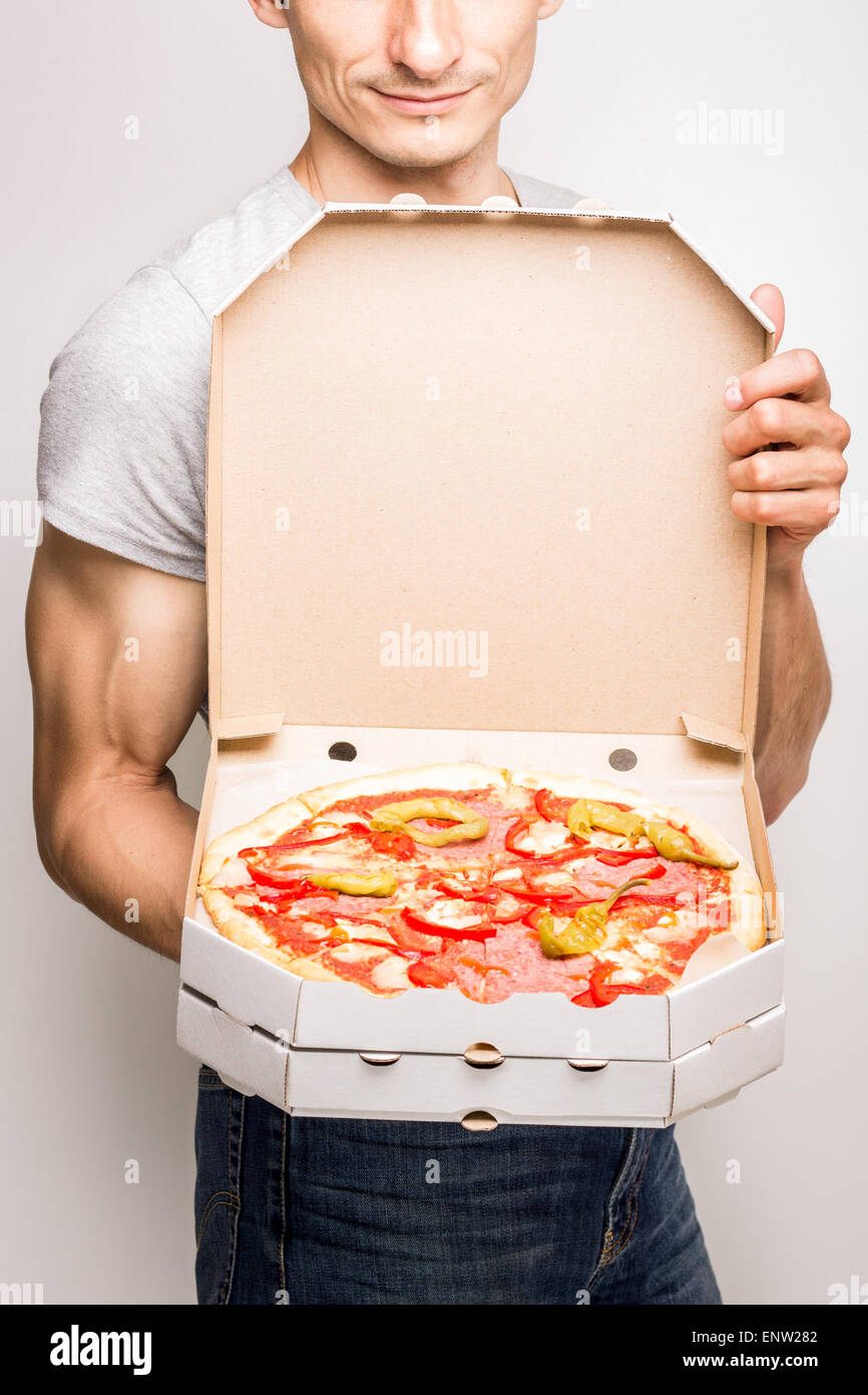 Pizza delivery man hi-res stock photography and images - Alamy