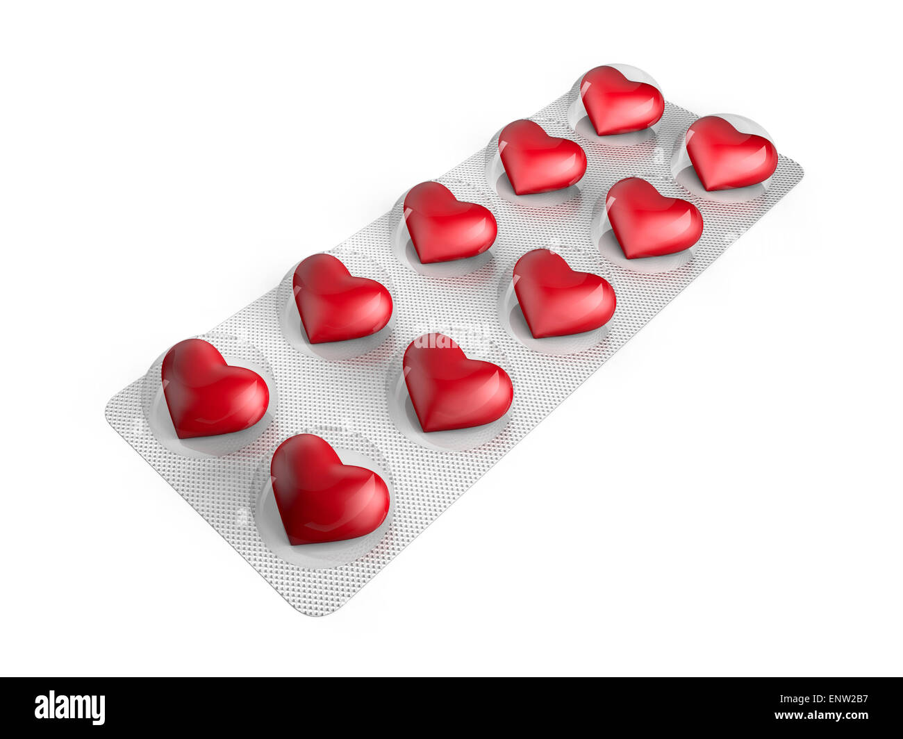 Heart pills blister Cut Out Stock Images & Pictures - Alamy