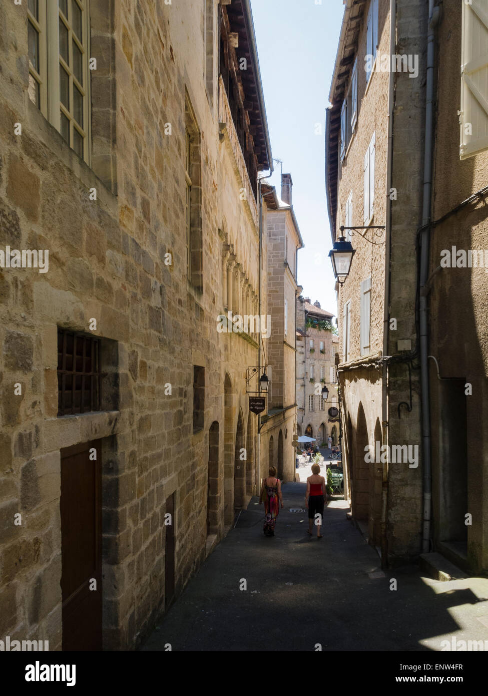 The historical town of Figeac in the Lot region of France is famous for ...