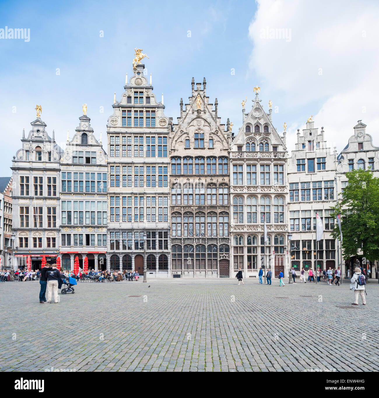 Great market square with guildhalls hi-res stock photography and images ...