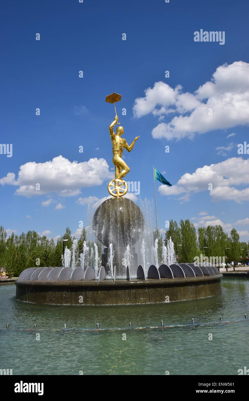 A statue in the streets of Astana, capital of Kazakhstan Stock Photo ...