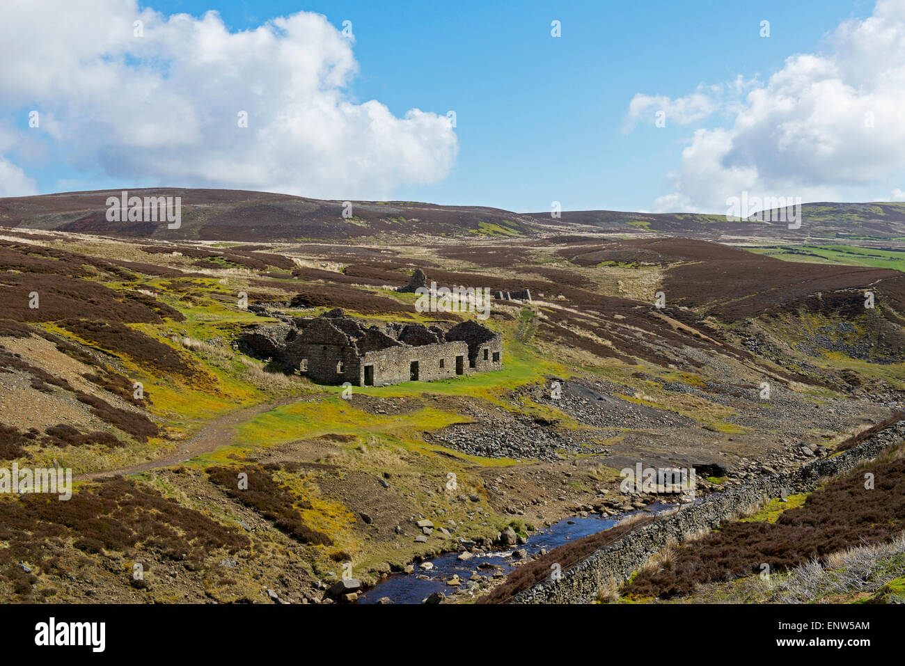 Surrender lead smelting mill, Swaledale, Yorkshire Dales National Park ...