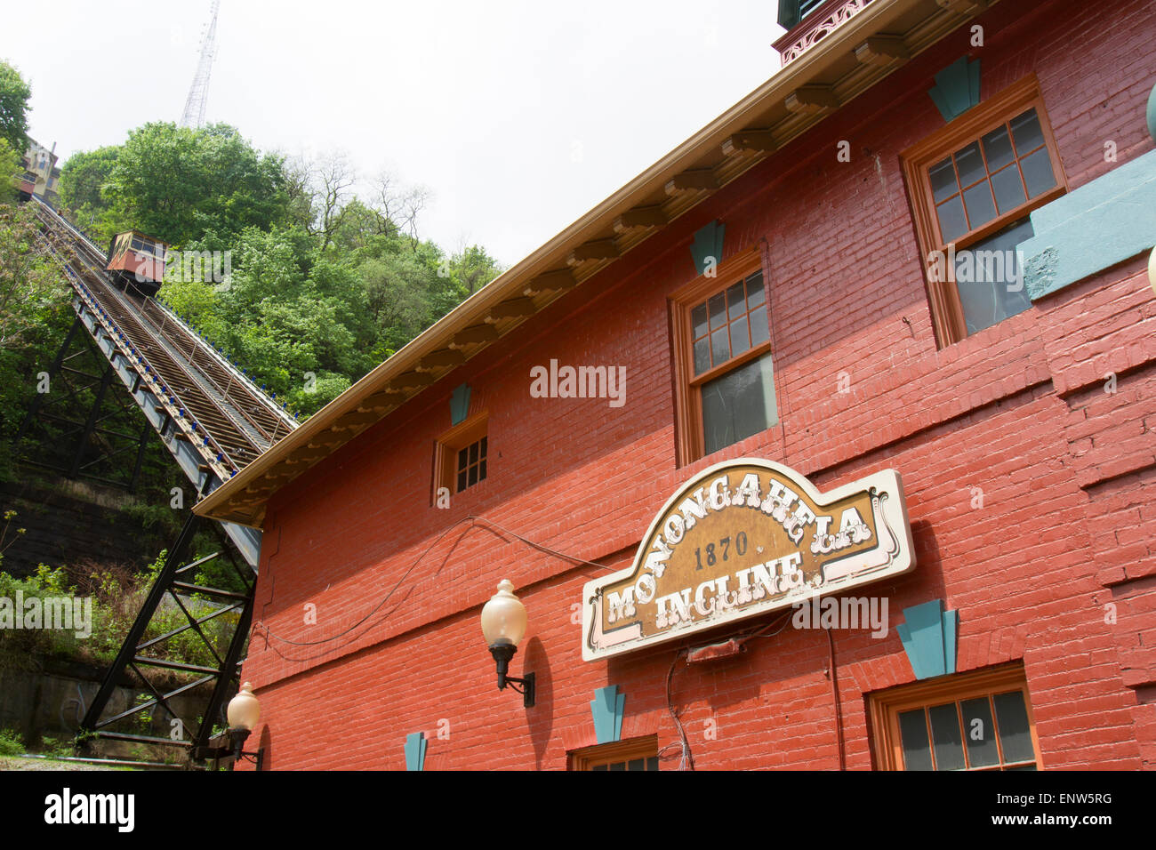 Pittsburgh, PA, USA - May 5, 2015 : Historic Monongahela Incline from ...