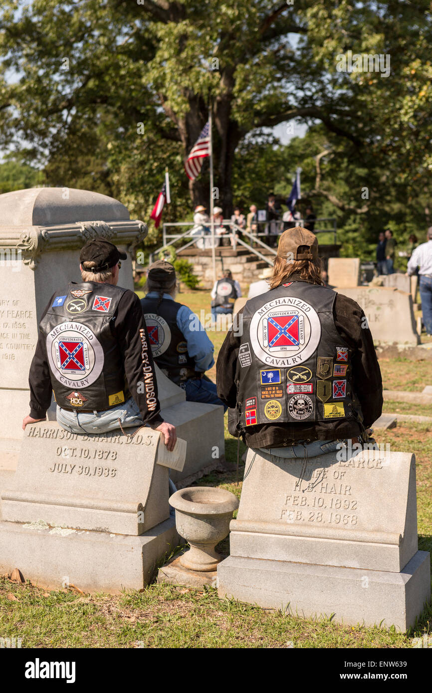 Bikers with the Confederate motorcycle club called the Mechanized ...