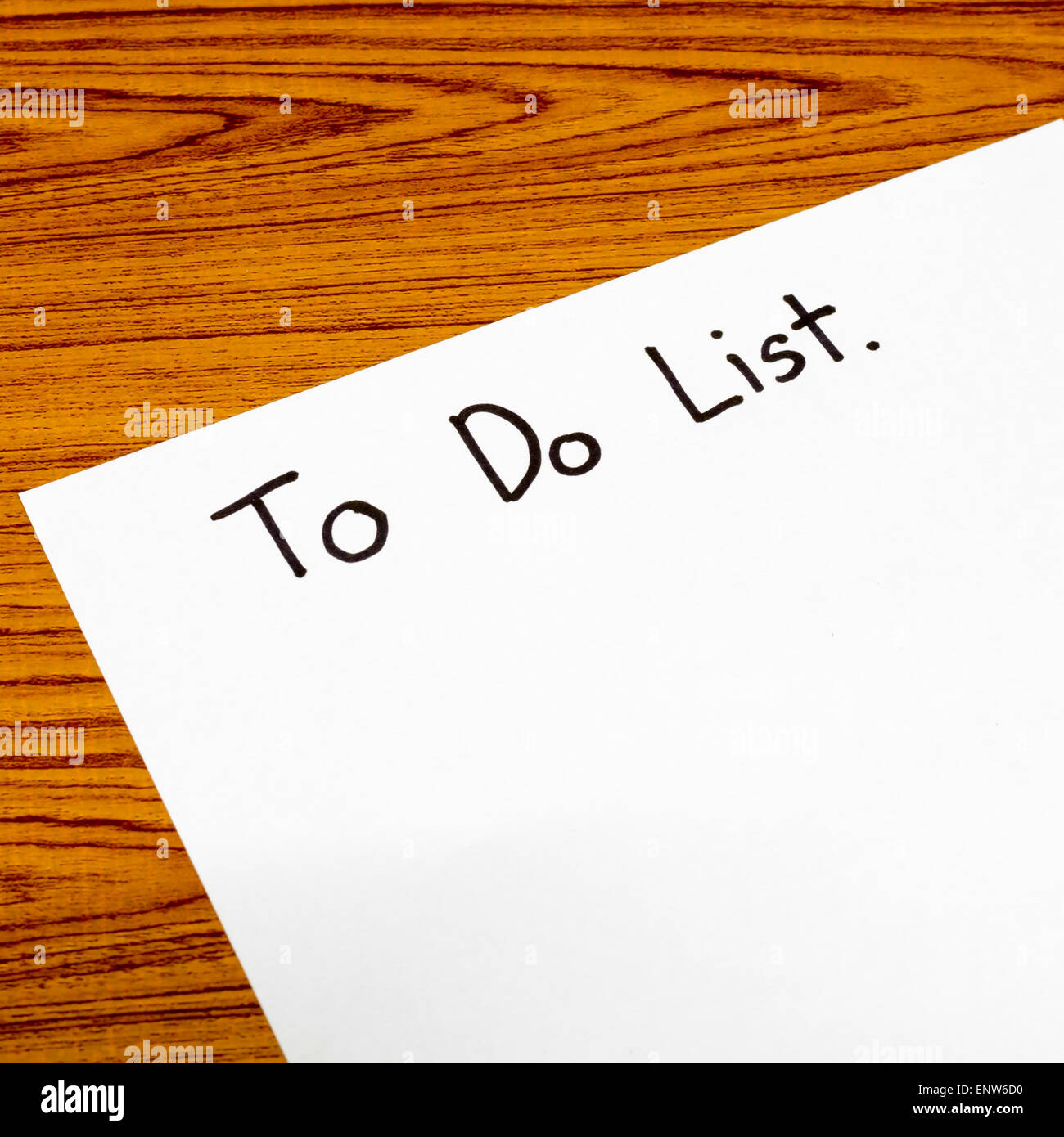 paper write to do list word on wood background Stock Photo - Alamy