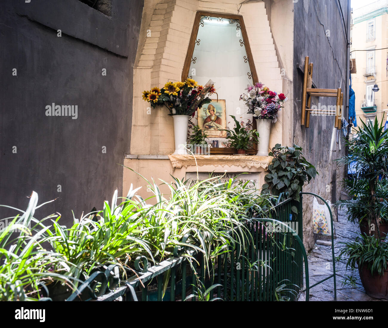 a religious corner in Naples Stock Photo - Alamy