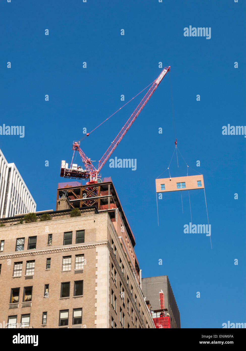 High-rise Construction Crane in New York City Stock Photo - Alamy