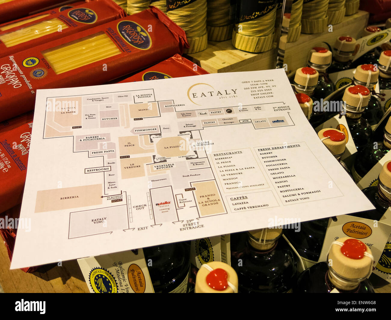 Customer Information layout handout Paper, Eataly Italian Marketplace ...