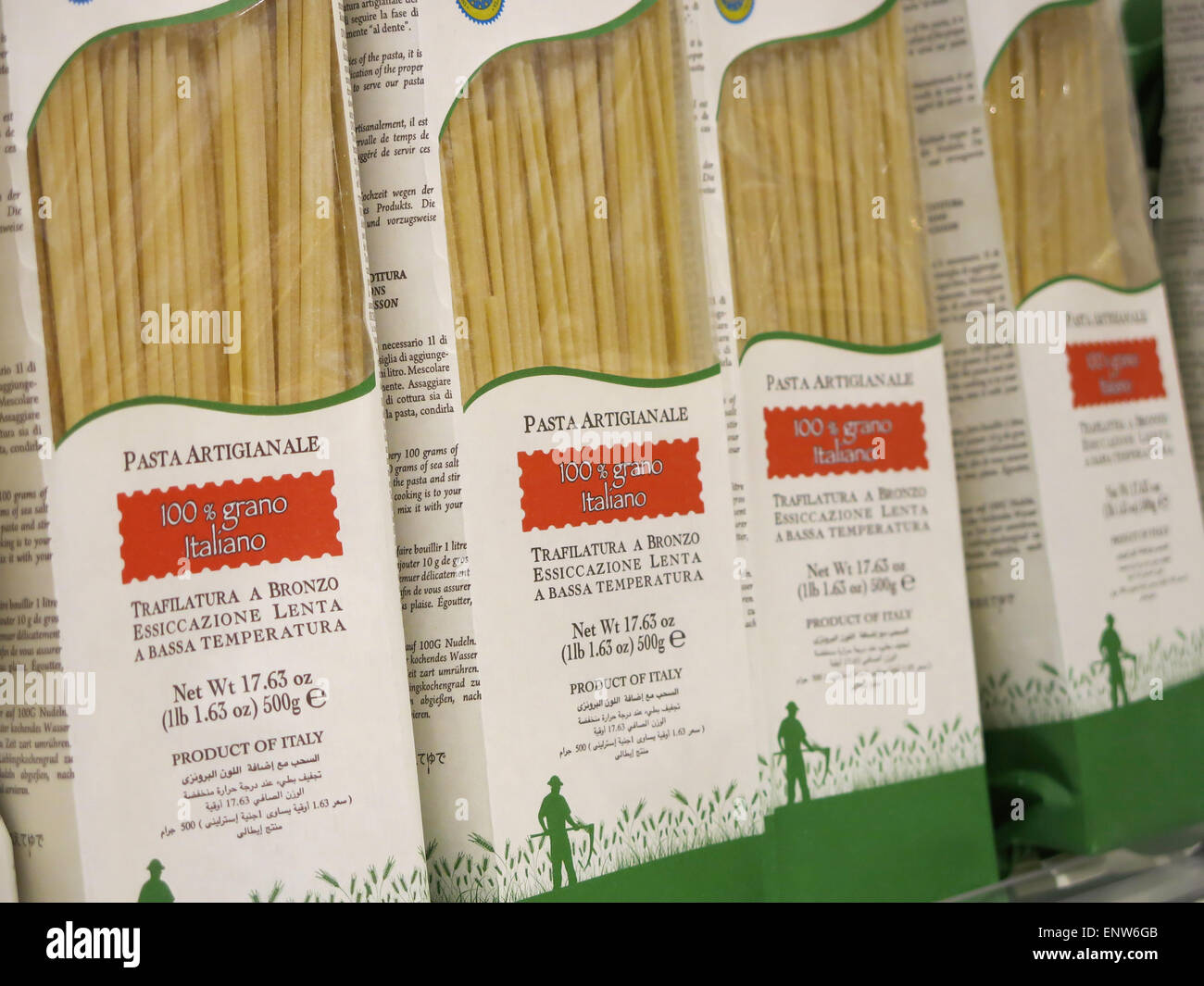 Dry Pasta Packages, Eataly Italian Marketplace, NYC Stock Photo - Alamy