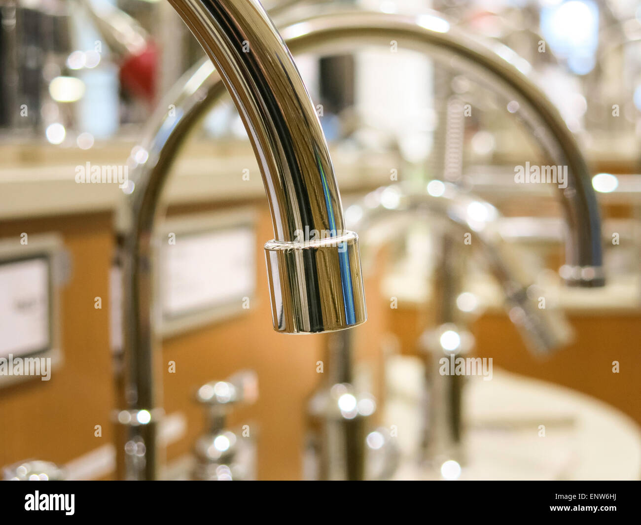 Faucet Display in Home Depot, NYC Stock Photo - Alamy