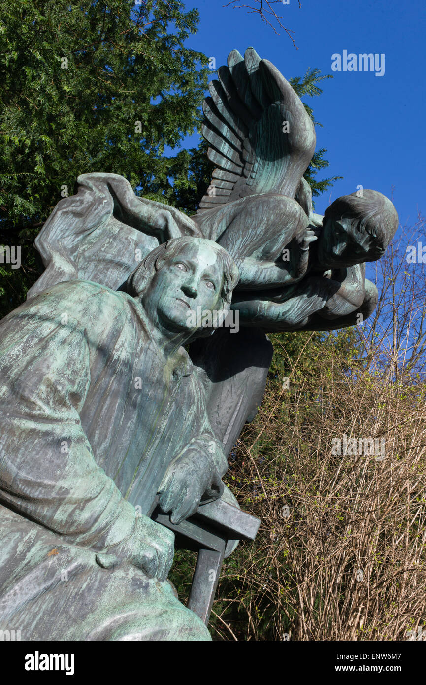 Stone sculptures in Orsted park, Copehagen, Denmark Stock Photo - Alamy