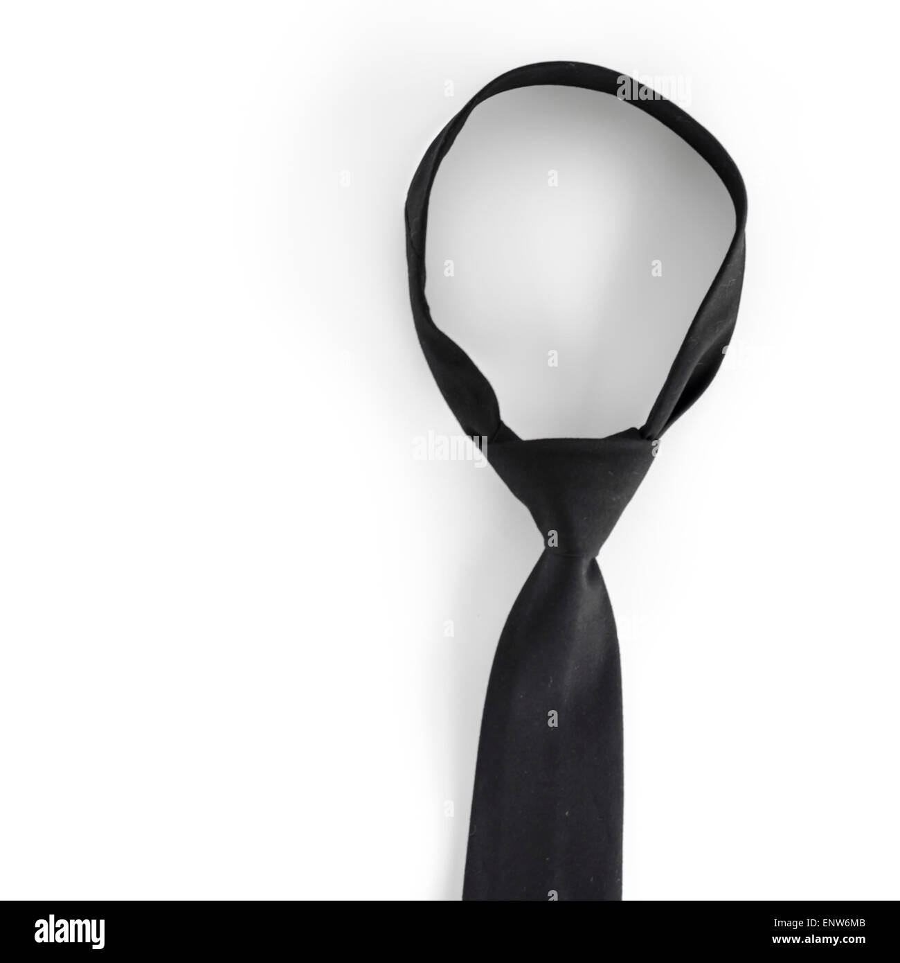 black tie on a white background Stock Photo - Alamy
