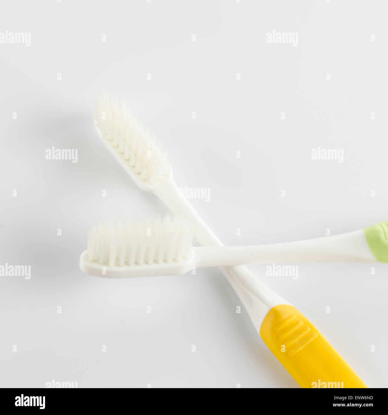 tooth brush on a white background Stock Photo - Alamy
