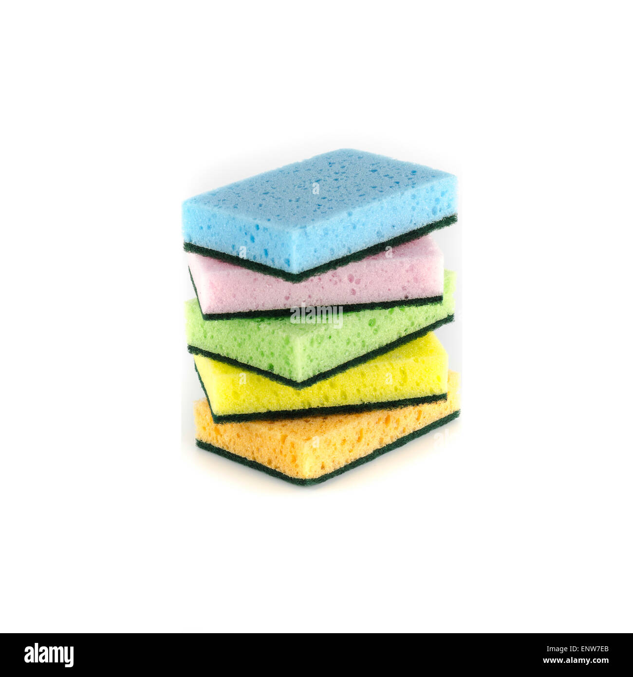 household cleaning sponge for cleaning isolated on white background ...