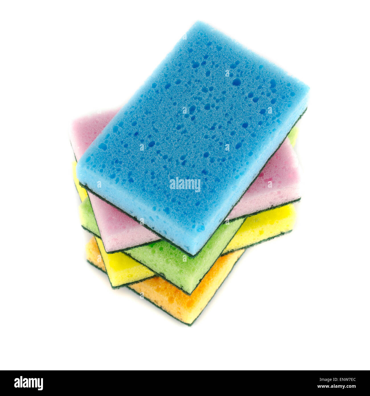 household cleaning sponge for cleaning isolated on white background ...