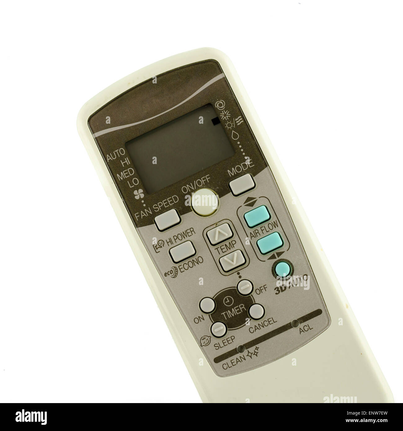 air comdition remote isolated on white background Stock Photo - Alamy
