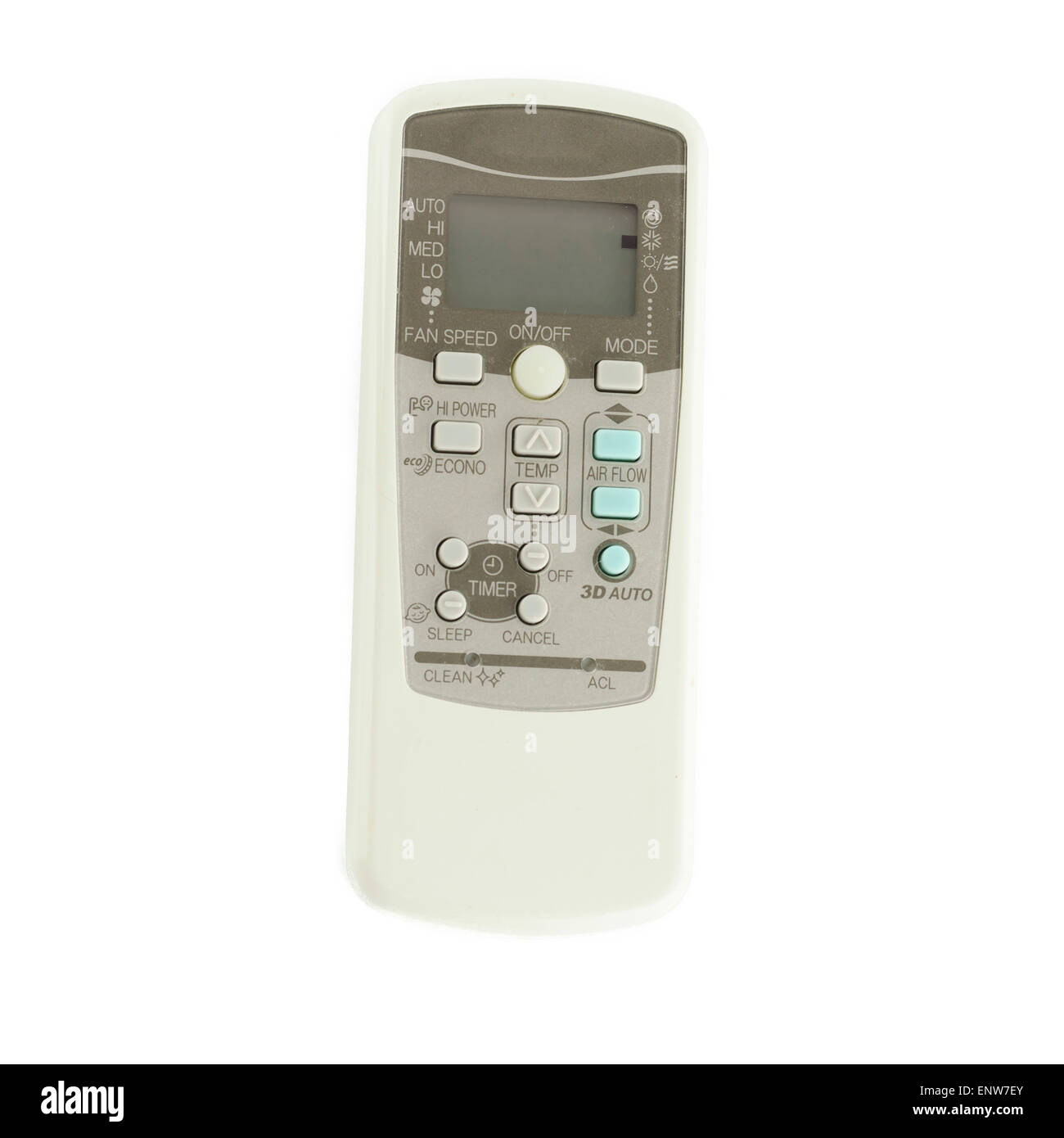 air comdition remote isolated on white background Stock Photo - Alamy