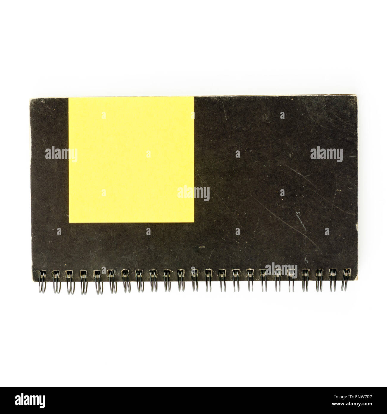 notebook and post it on a white background Stock Photo - Alamy