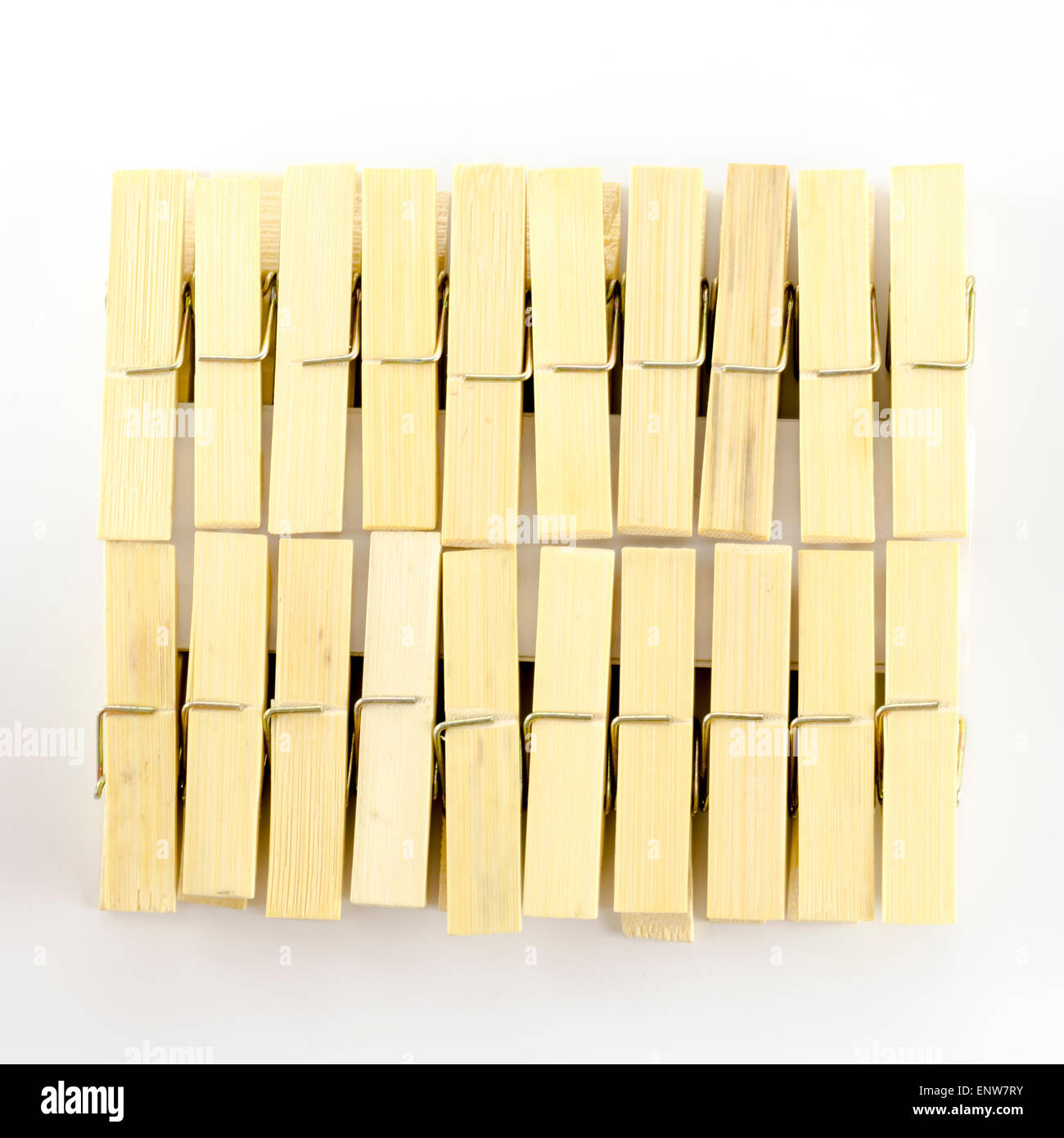 clothes pin on a white background Stock Photo - Alamy