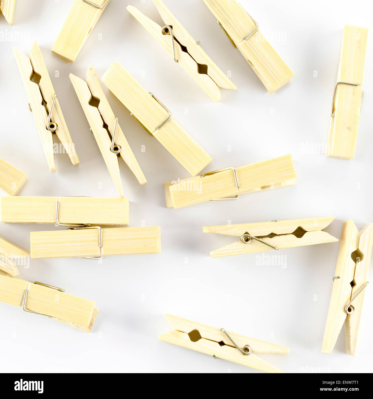 clothes pin on a white background Stock Photo - Alamy