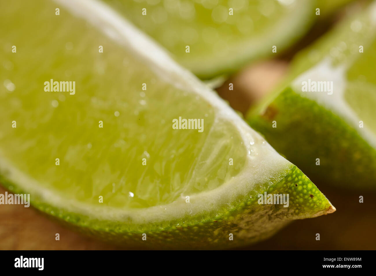 Wedges of fresh lime Stock Photo - Alamy
