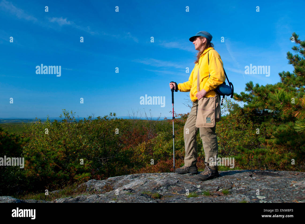 Outcrop view on Bear Mountain, Appalachian National Scenic Trail ...