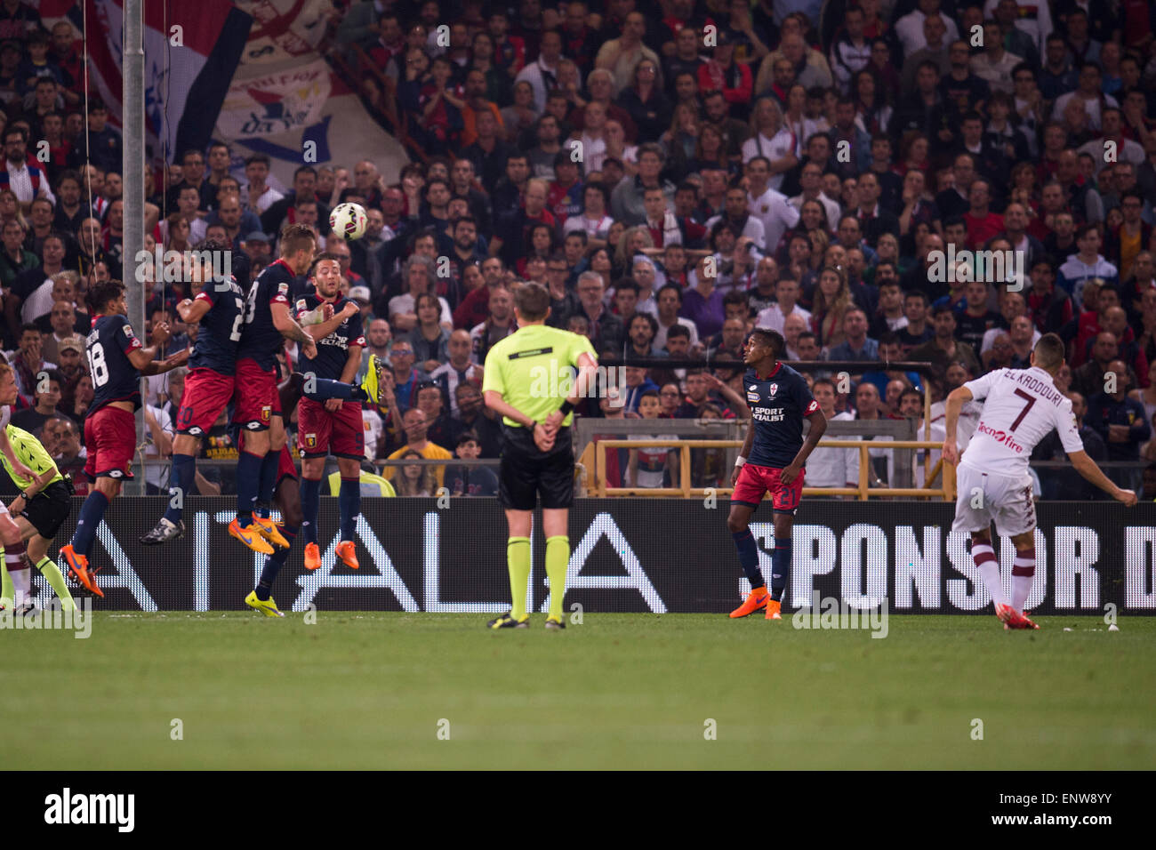 Genova, Italy. 11th May, 2015. Omar El Kaddouri (Torino) Football ...